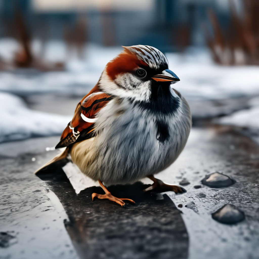 Realistic Sparrow Drawing