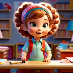 «Cutie promo kashka first grader, cgi» — video created in Shedevrum