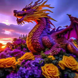 «The planet of the earth is upholstered with a lilac red yellow fire ...