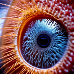 «The human eye under a microscope» — video created in Shedevrum