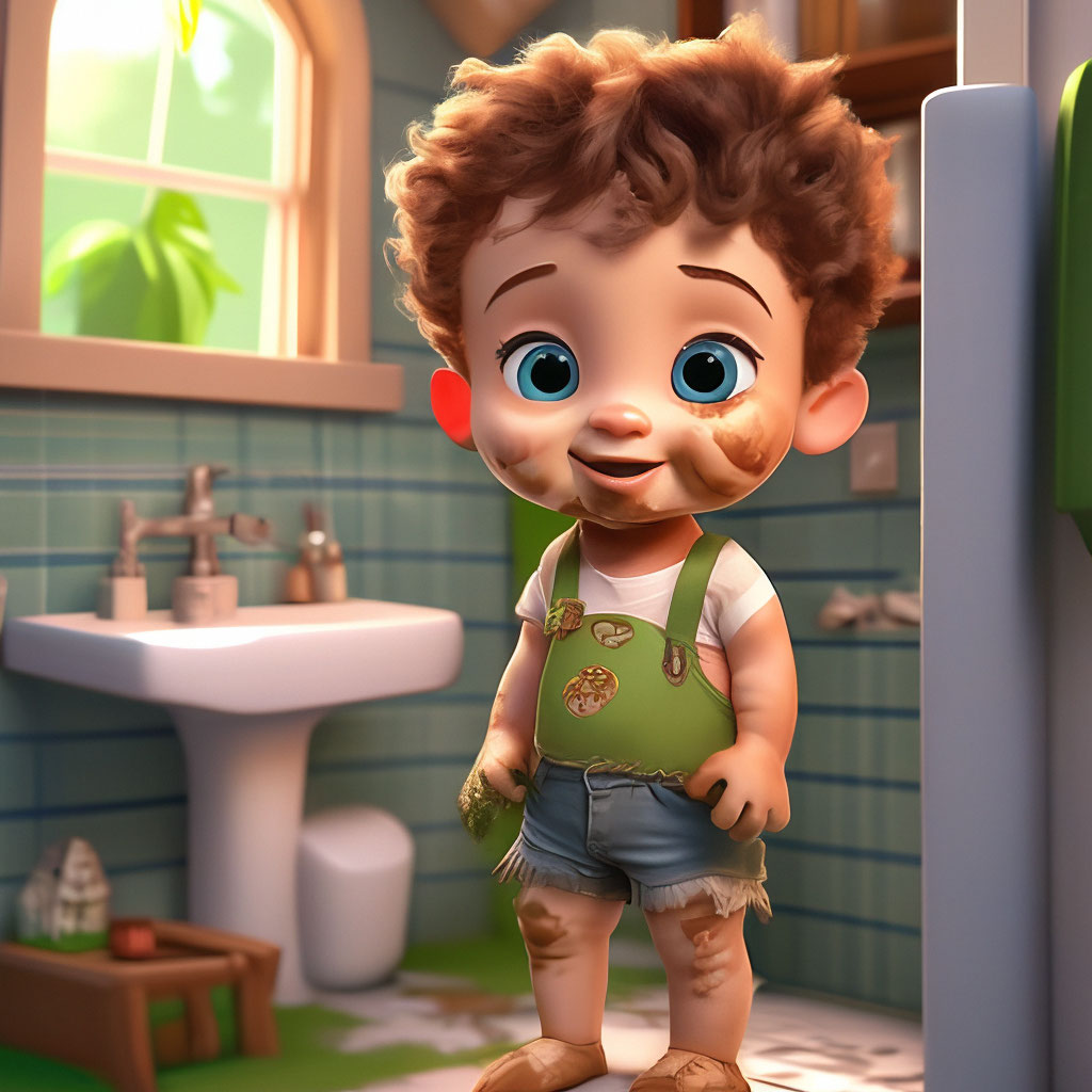 "A fabulous shorty kid, a Motley Patch, does not like to wash. Dirty ...