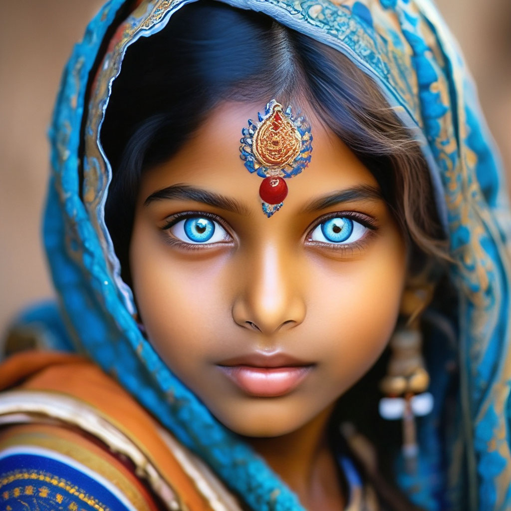 India Blue Eyes