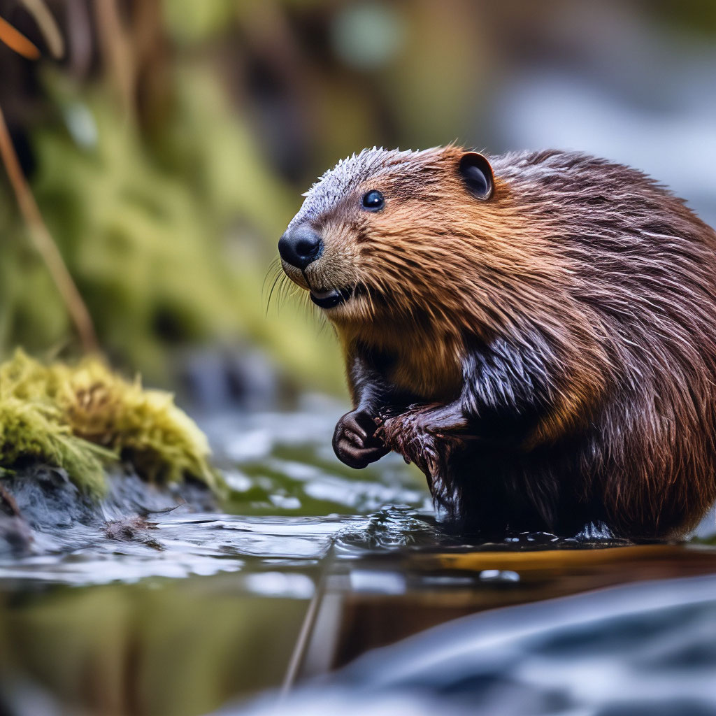 «Добрый бобр» — картинка создана в Шедевруме