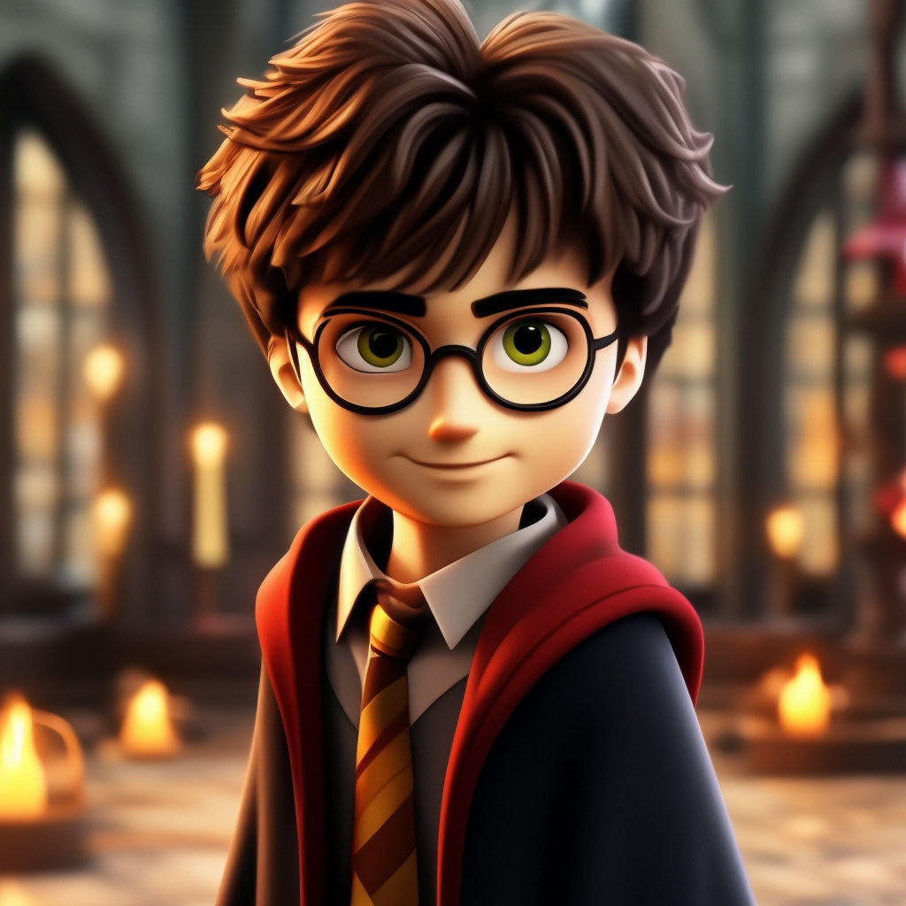 Baby Harry Potter Glasses Cartoon