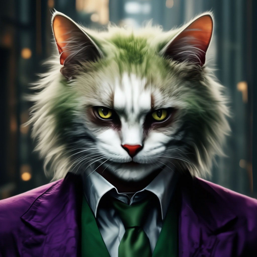 Joker Cat Grumpy