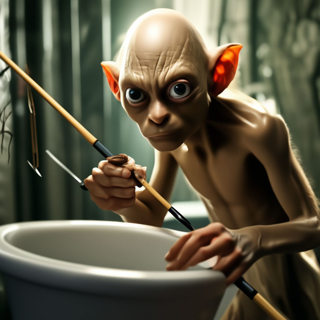 Gollum Fishing Pole