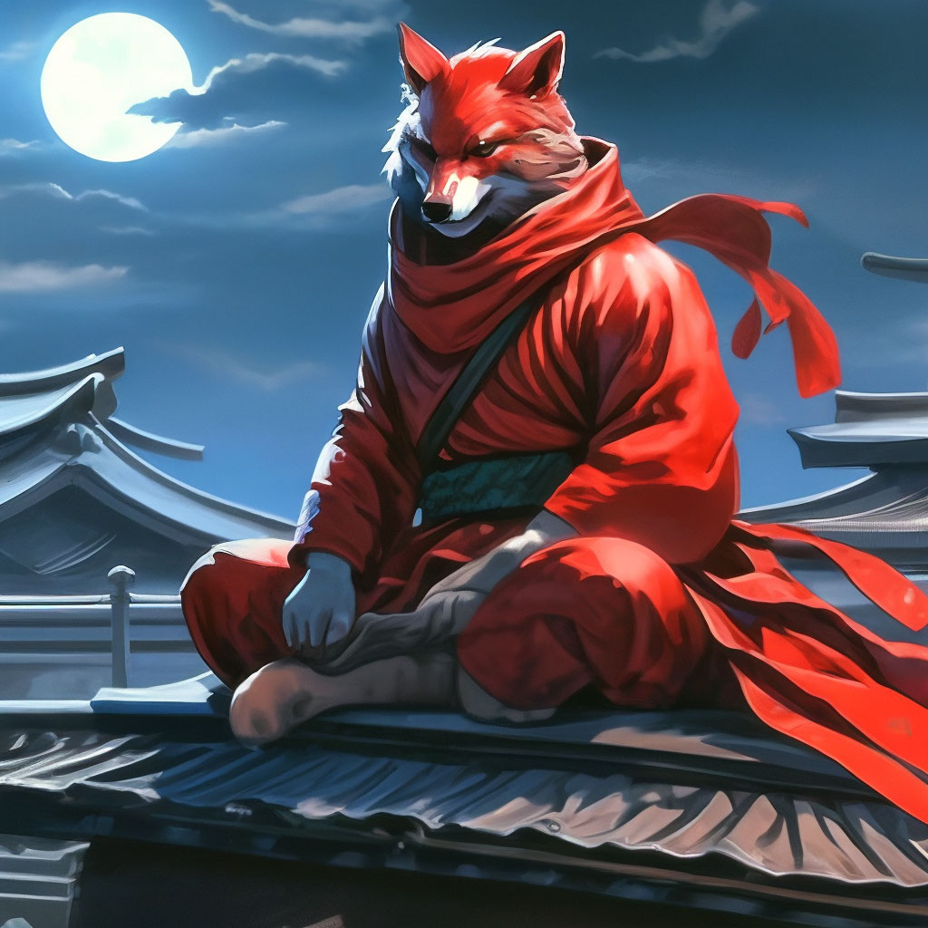 Ninja Wolf Moon