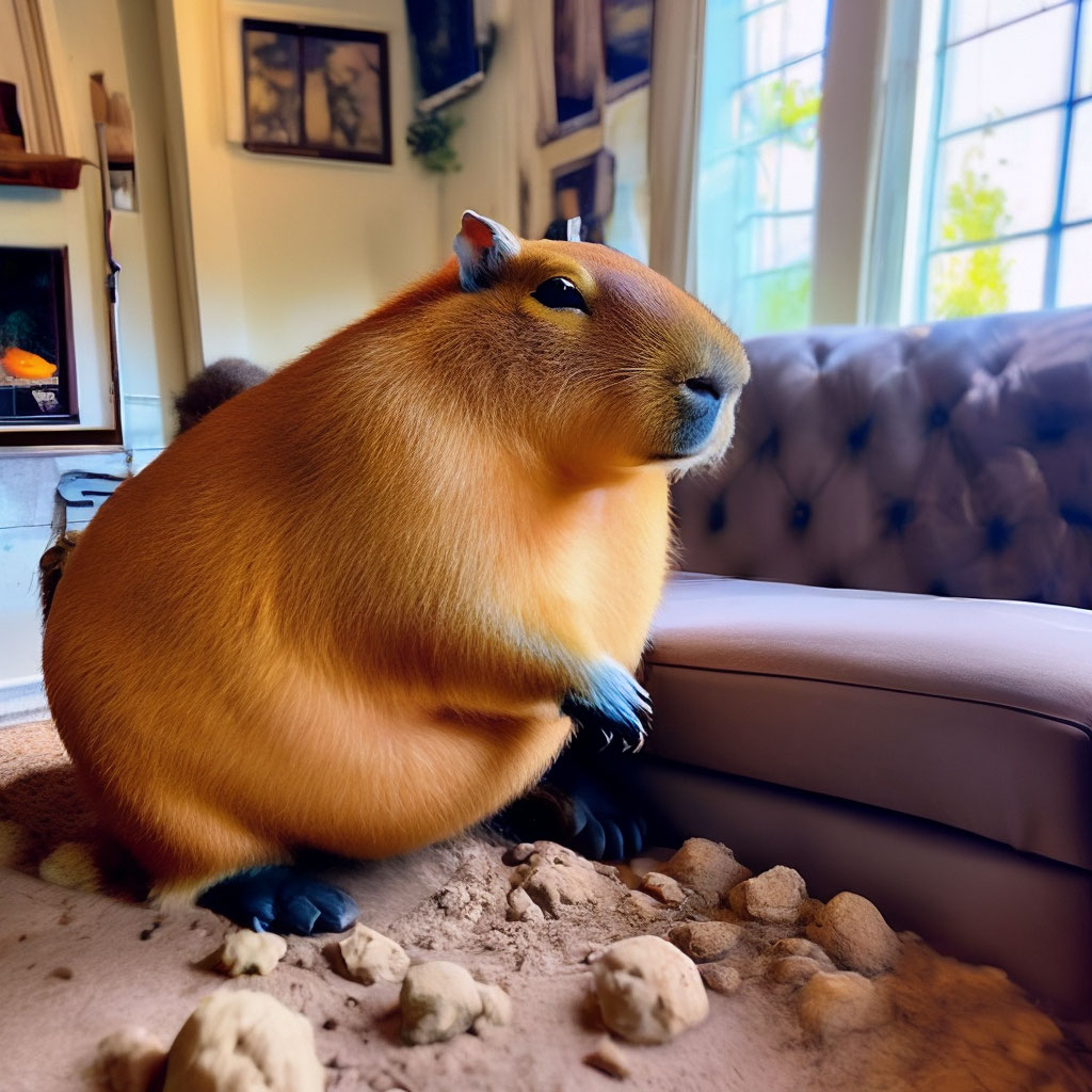 Fat Capybara Poop