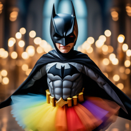 Ket X 500000 ️ Batman in a rainbow tutu ballet, performs a dance of ...