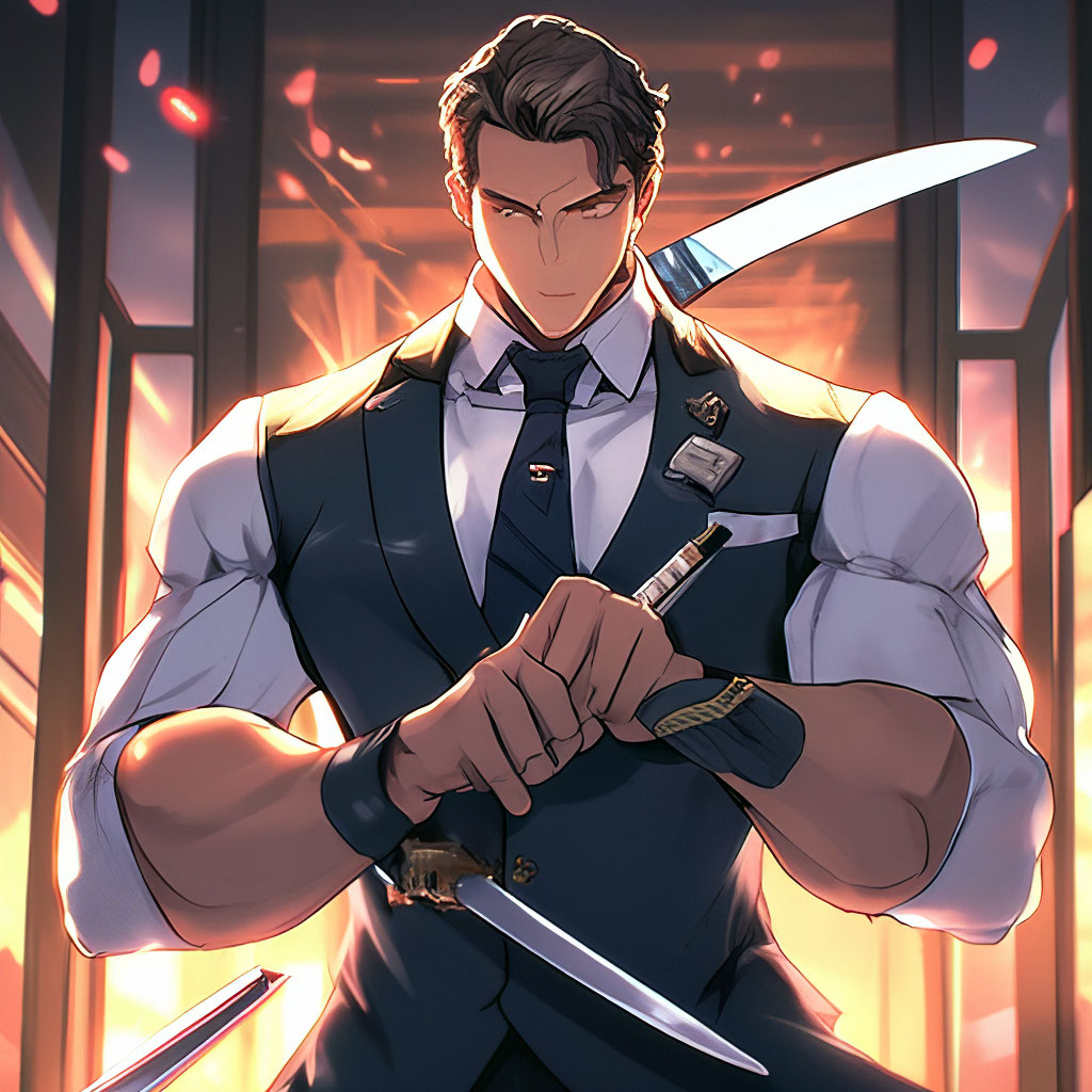 Drawing Anime Man Suit