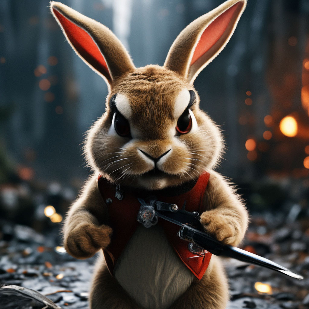 Conejito Enojado Conejo Enojado' Pegatina | Spreadshirt