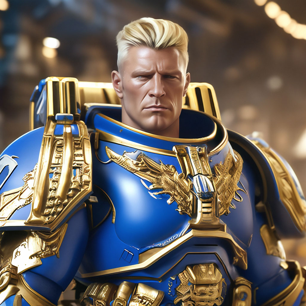 «The primarch Roboute Guilliman from…» — картинка создана в Шедевруме