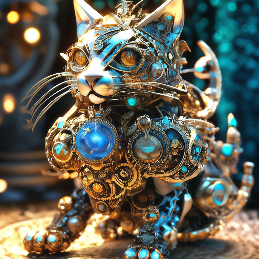 "Ancient magic mechanism in …" — image created in Shedevrum