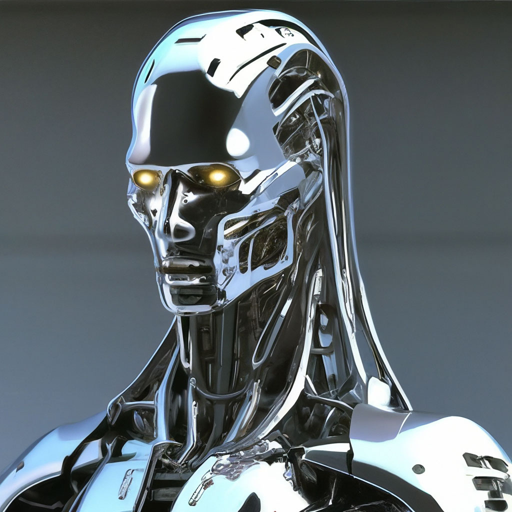 ""Terminator T-1000 is a metal polymorph having a standard shape of a ...