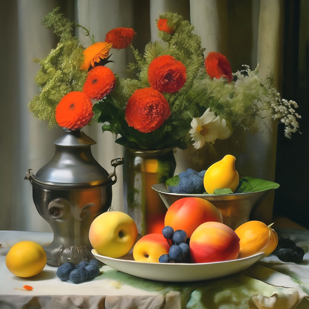 "Amazing still life" — image created in Shedevrum