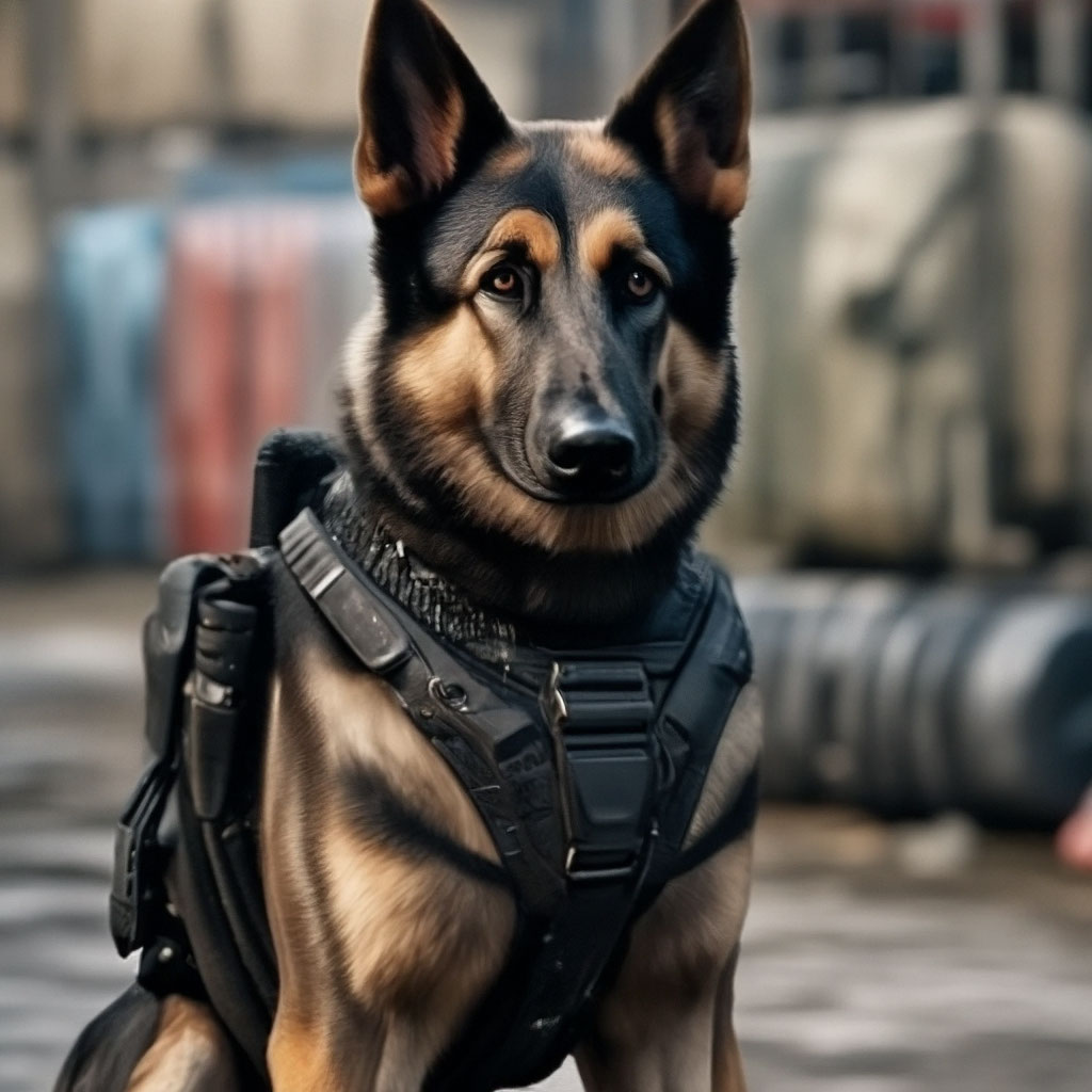 "A shepherd dog in a special forces uniform is hyperrealistic and ...