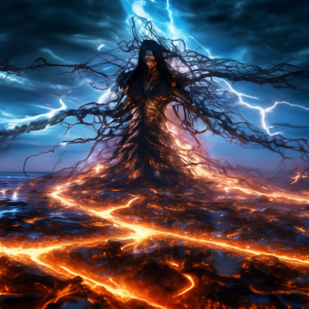 "Meticulous refined electric filigree …" — image created in Shedevrum