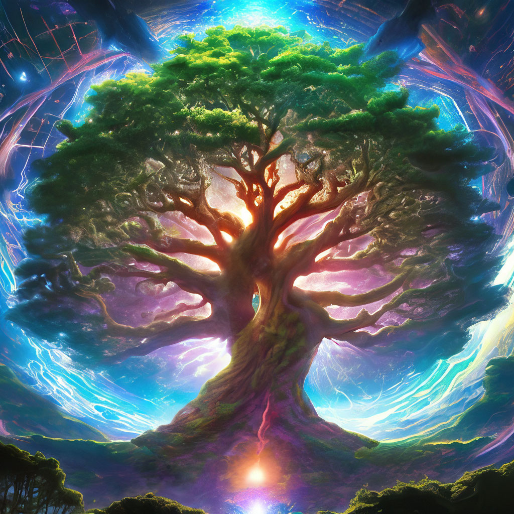 "The multiverse in the form of the …" — image created in Shedevrum