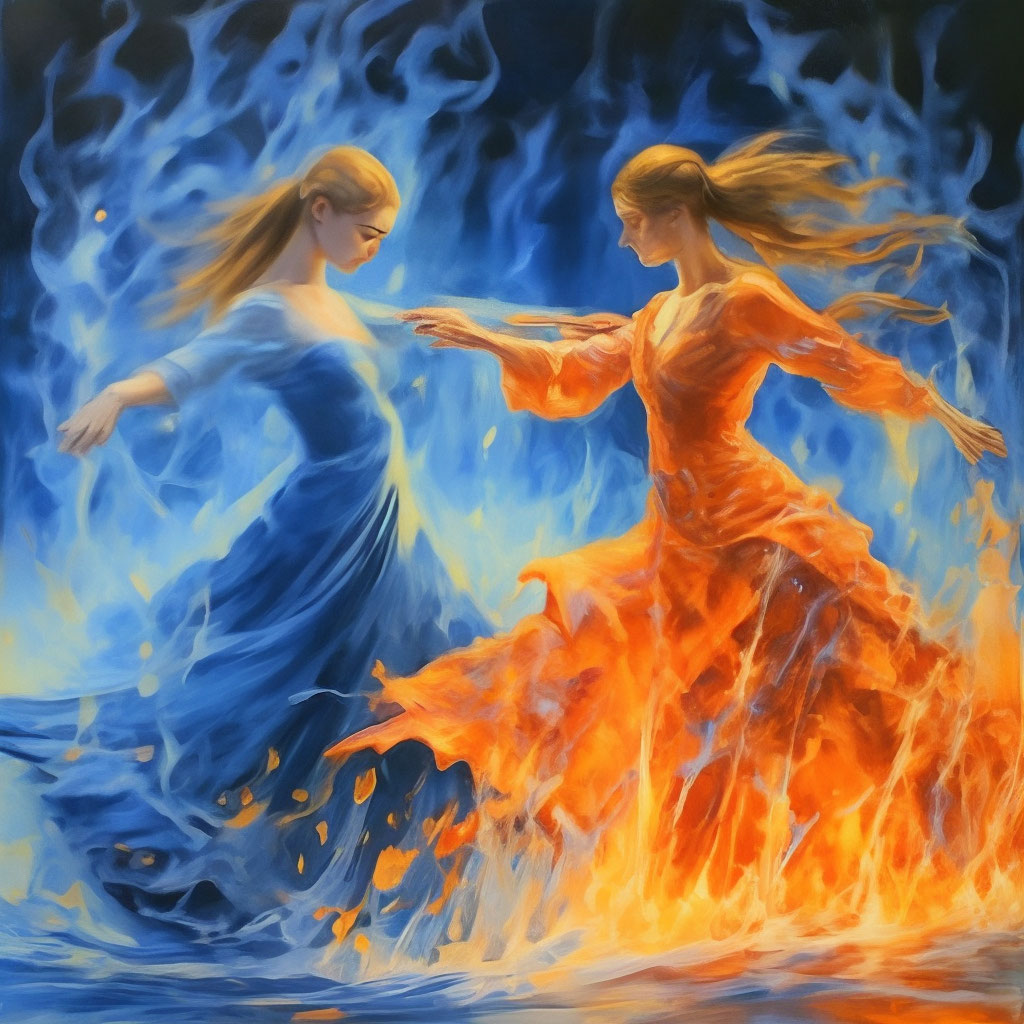 Fire And Water Dance Art