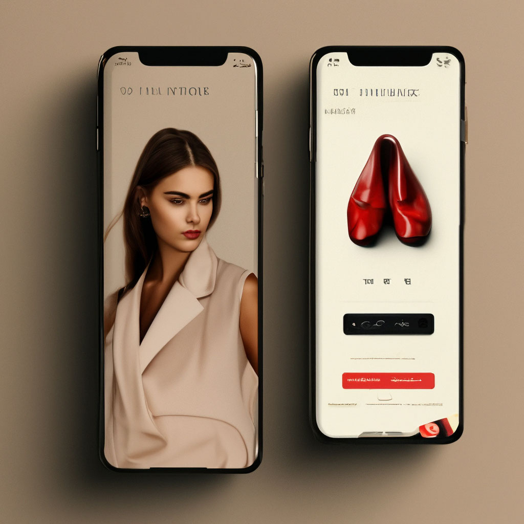 "UI Design of a Fashion Apparel and …" — image created in Shedevrum