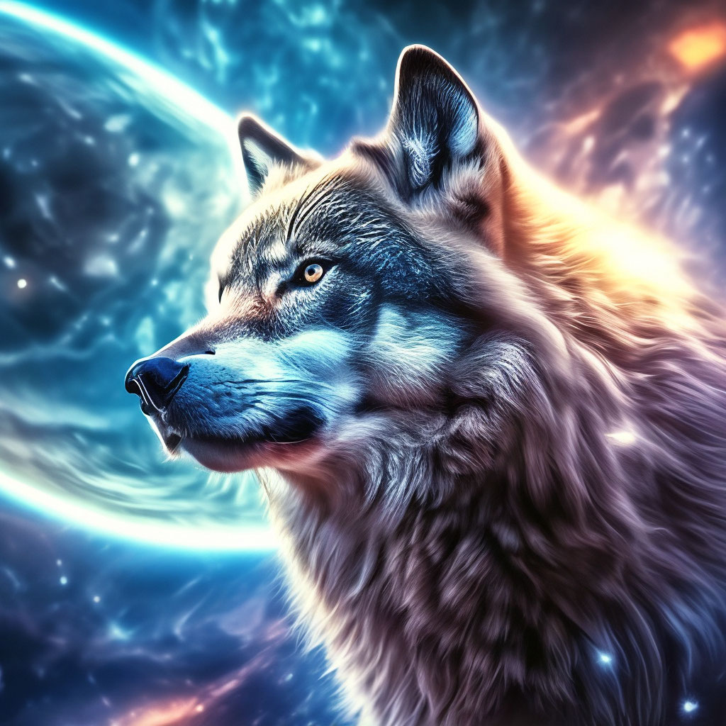 Magic Wolf Space Wallpapers