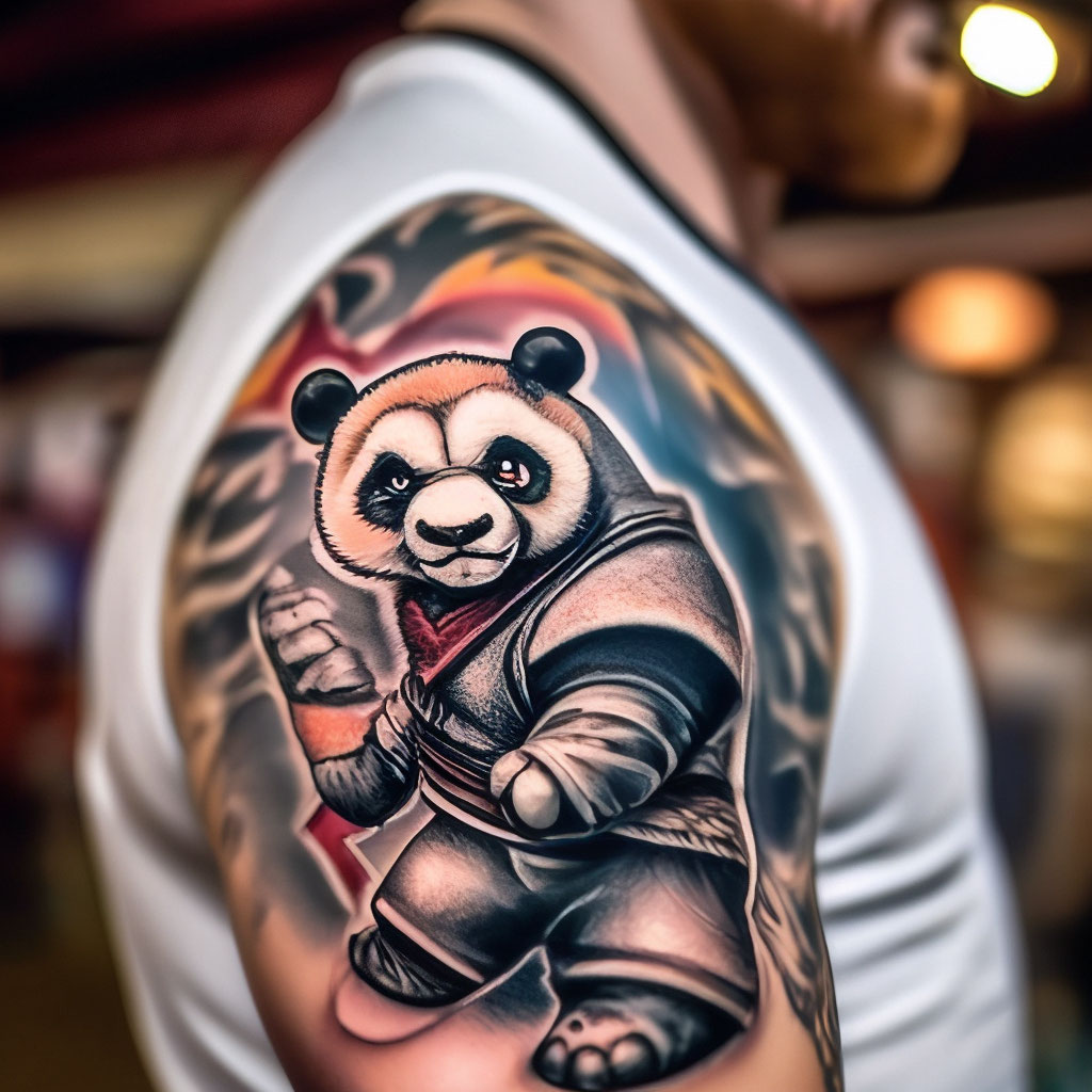 Kung fu panda tattoo - Bronctattooaus.com