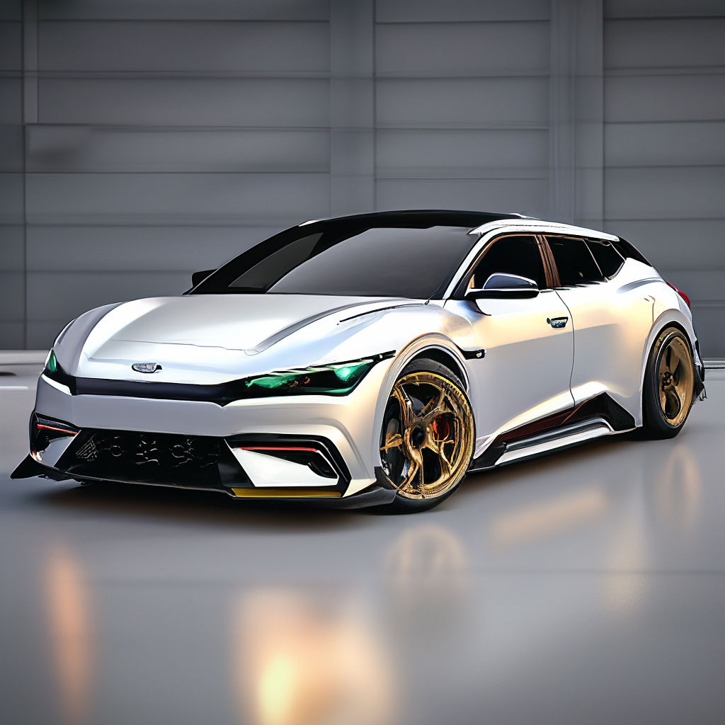 «KIA EV6 Custom Body Kit» — создано в Шедевруме