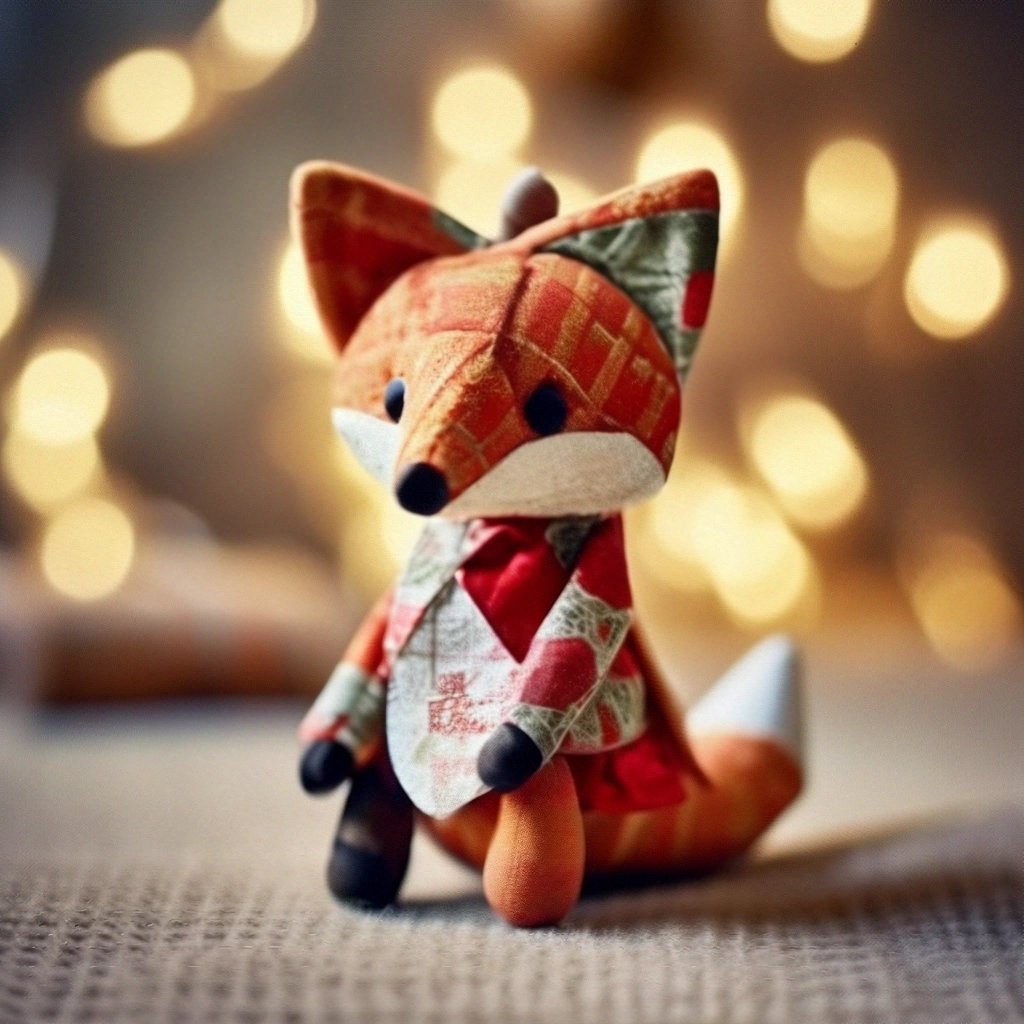 "Retro fox" — image created in Shedevrum