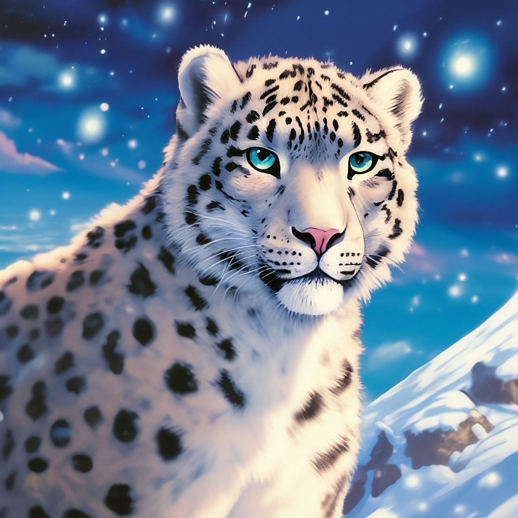 Anime Snow Leopard