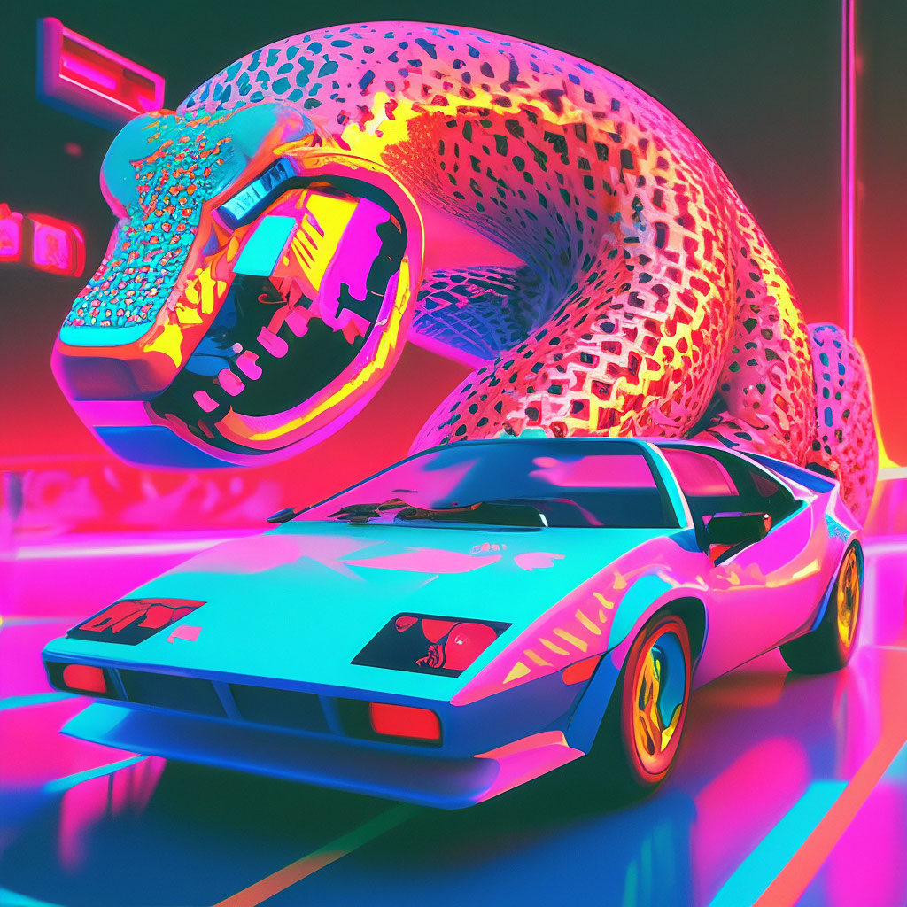 «Змея, бегущая в Python: как написать игру» — создано в Шедевруме