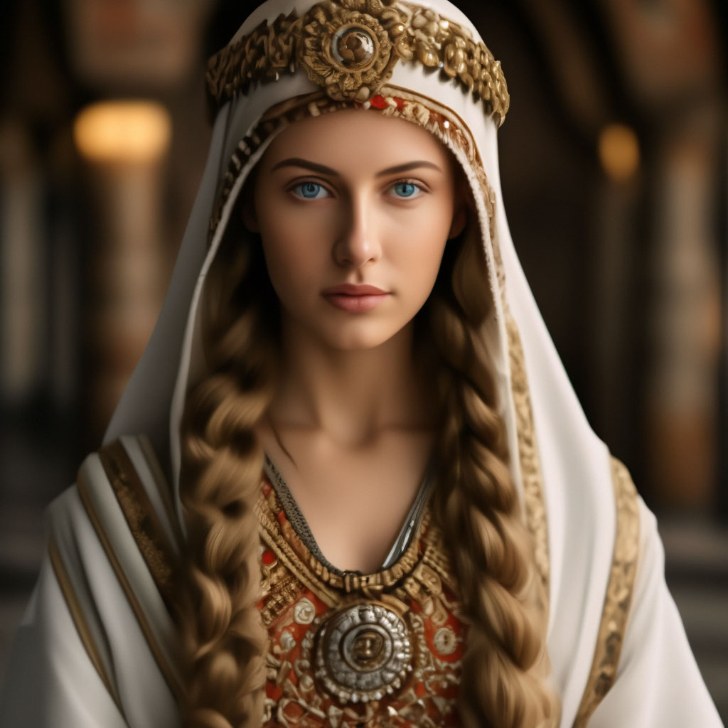 "Ancient Russia 4K history 3D sundress…" — image created in Shedevrum