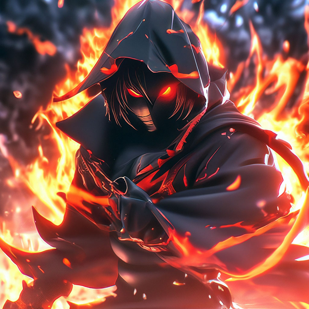 "Demon slayer, phonk, shadow, dark black skin, glow eyes, 20k quality ...