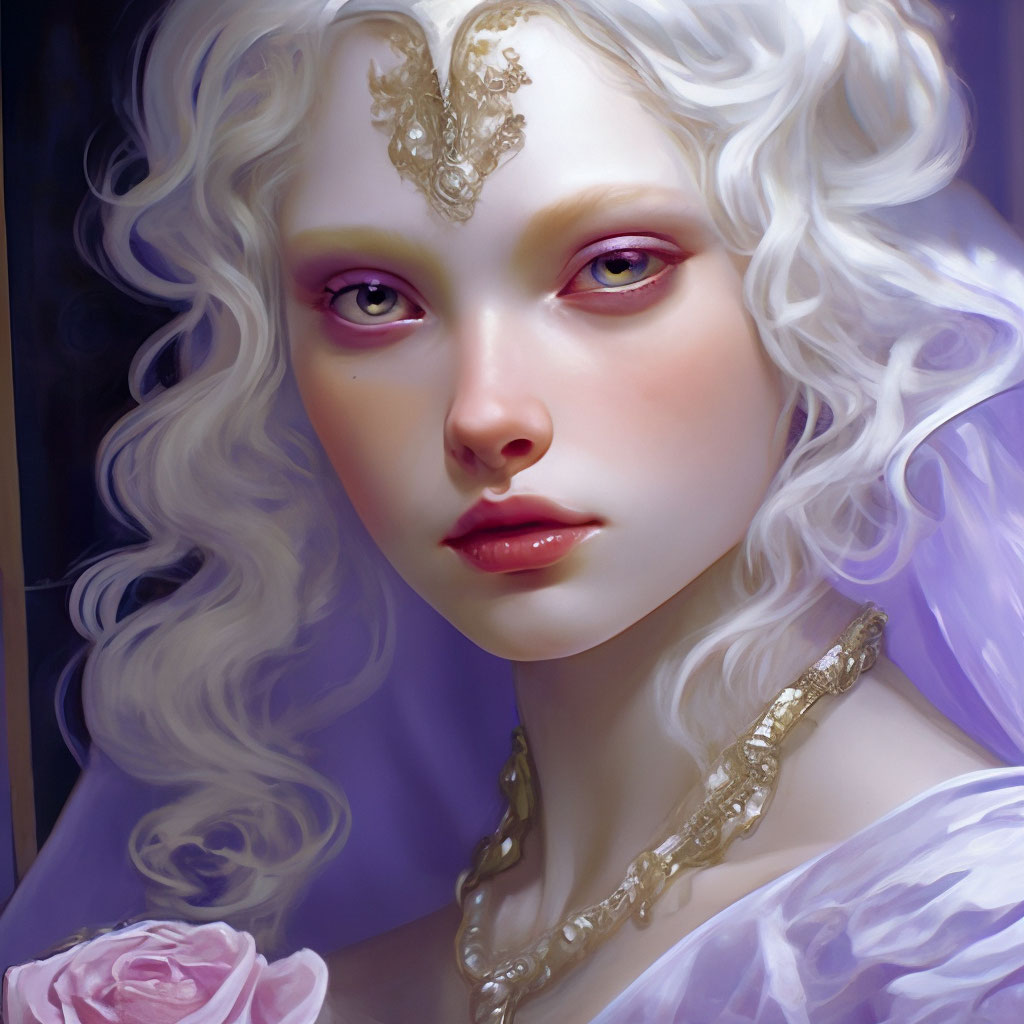Albino Eye Purple