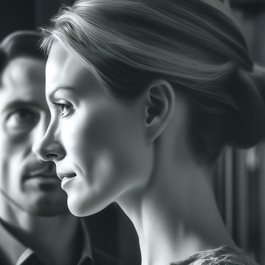 "Professional photo, cinematic view, a man in full face, looks directly ...