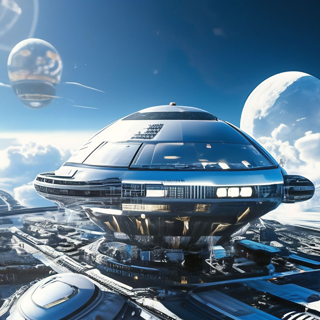 Spaceship Fleet Concept Art
