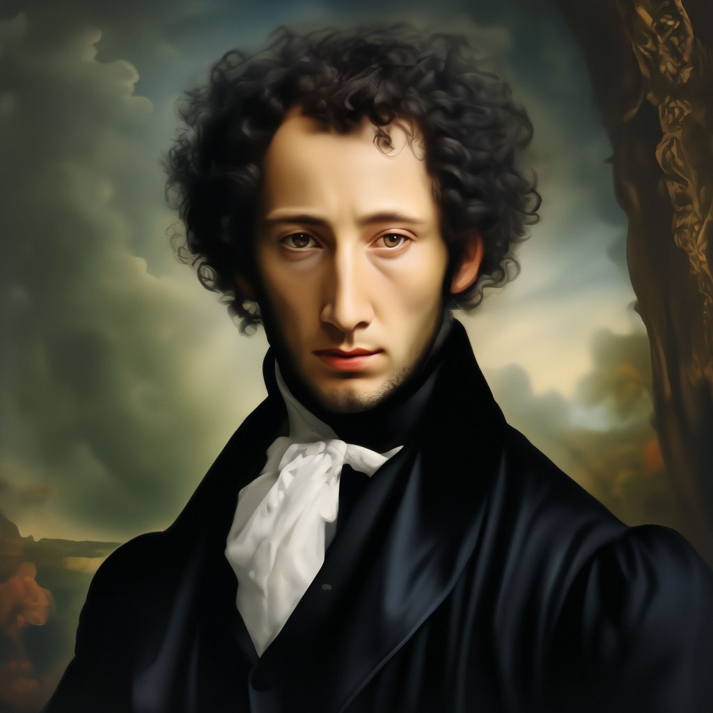 "Pushkin" — image created in Shedevrum