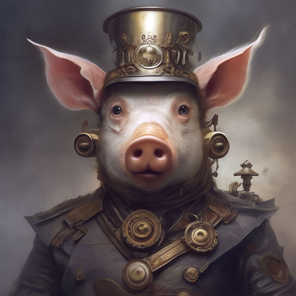 Pig With Human Face