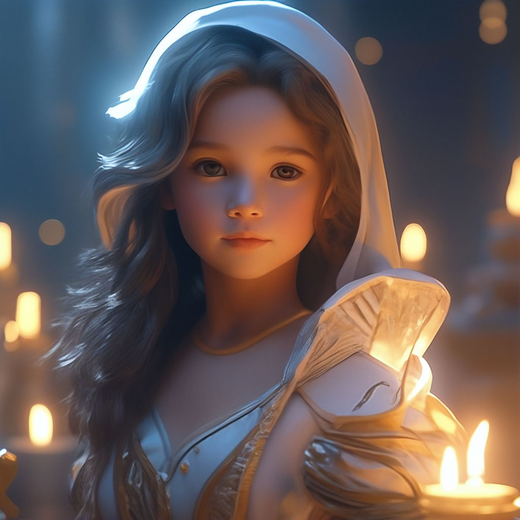 "Gentle sweet Florin. mobile of legends. close-up. superdetalization ...