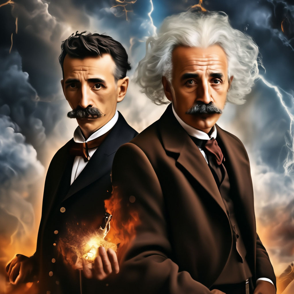 Einstein Nikola Tesla