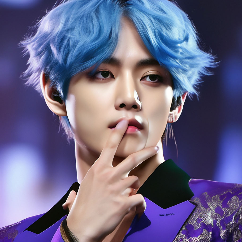 "BTS, KimTaehyung,Taehyun,Taehyung,V, …" — image created in Shedevrum