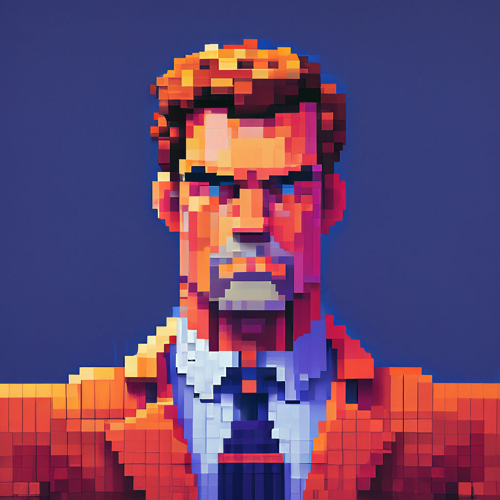 "Serious Sam" — image created in Shedevrum