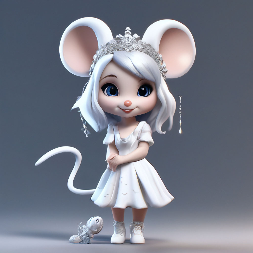 Cartoon Girl Mouse