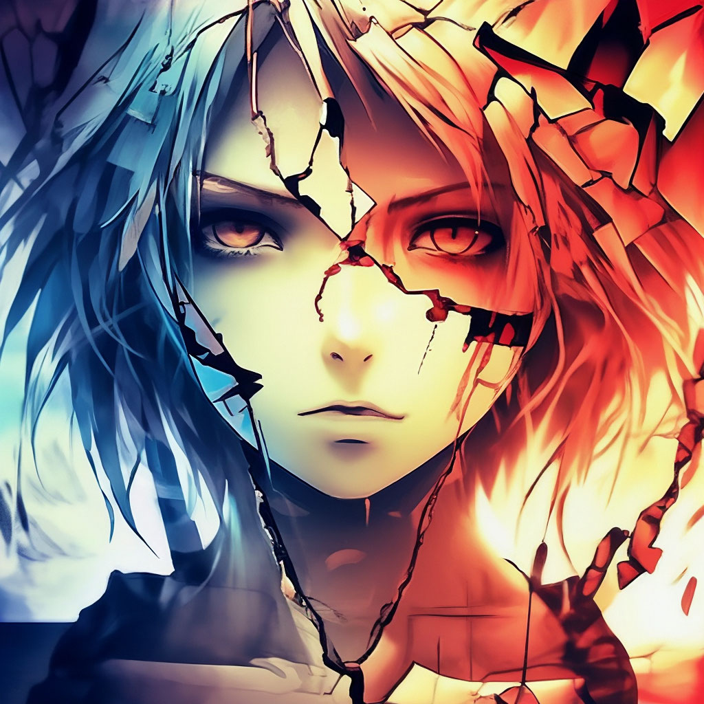 Broken Cartoon Face Cyberpunk: Broken Doll 💔 Kiwi Fanart By