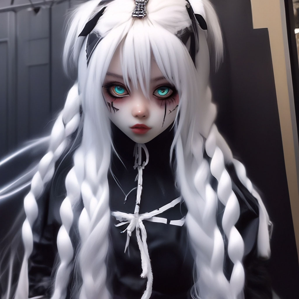 Scary Anime Girl Mask