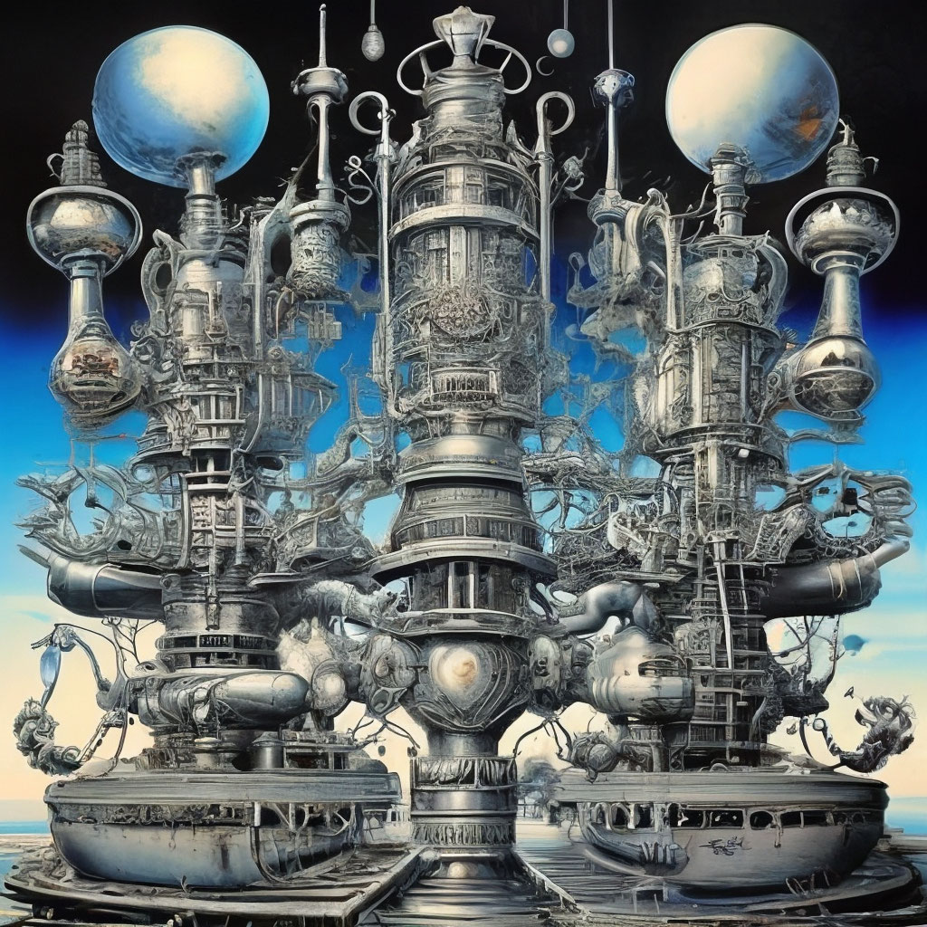 "Mechanical submers graphics grotesque…" — image created in Shedevrum