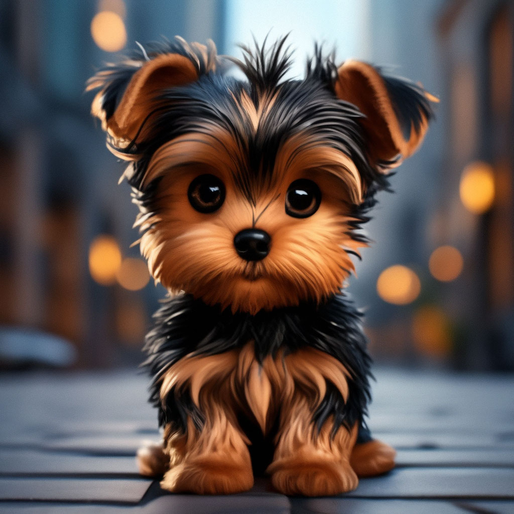 Cartoon Yorkie