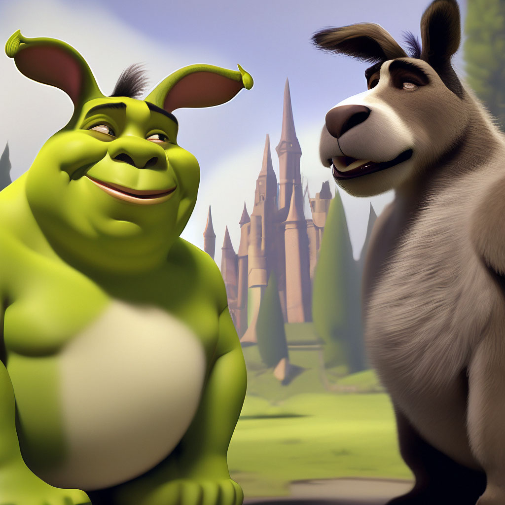 Fat Donkey Cartoon
