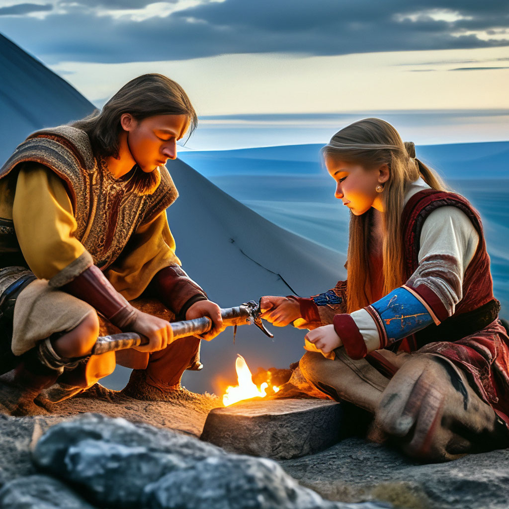 "Ancient southern Urals, 5 thousand …" — image created in Shedevrum