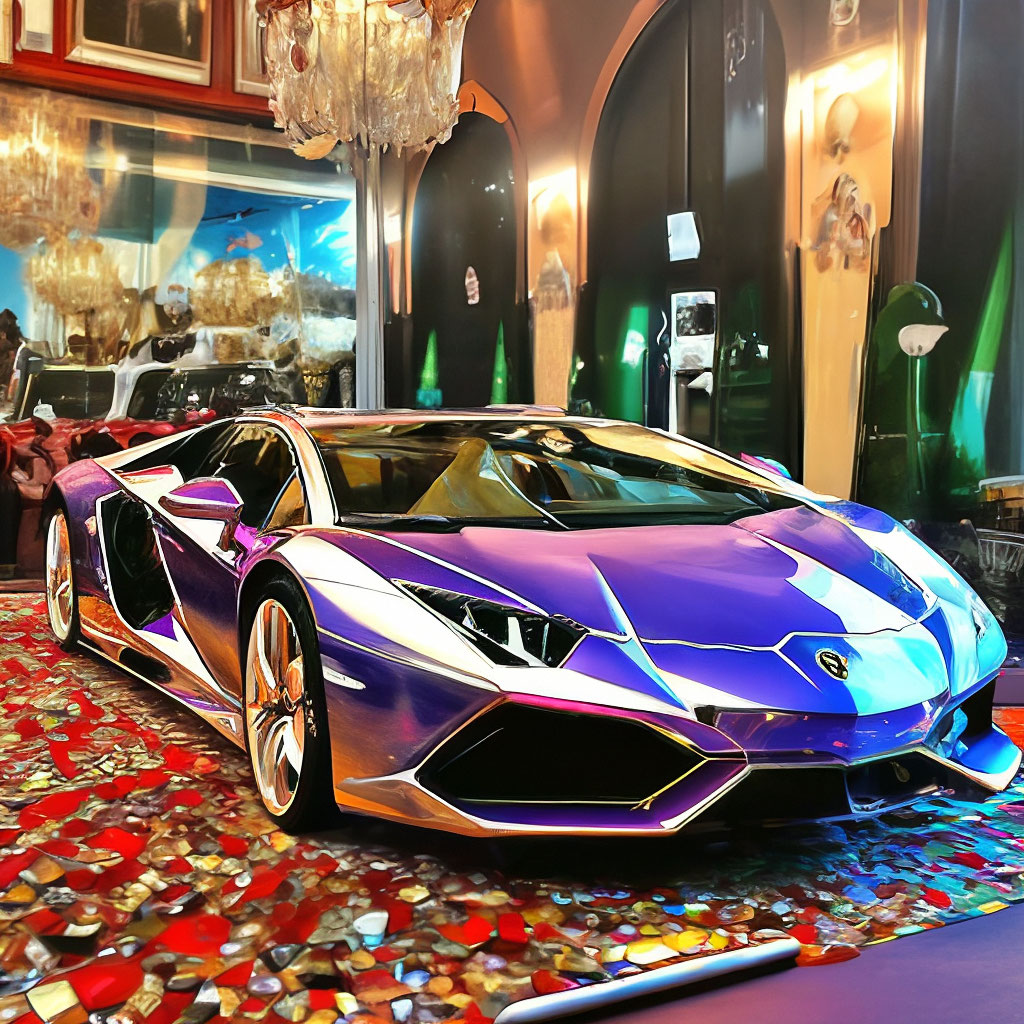 Diamond Gold Lamborghini