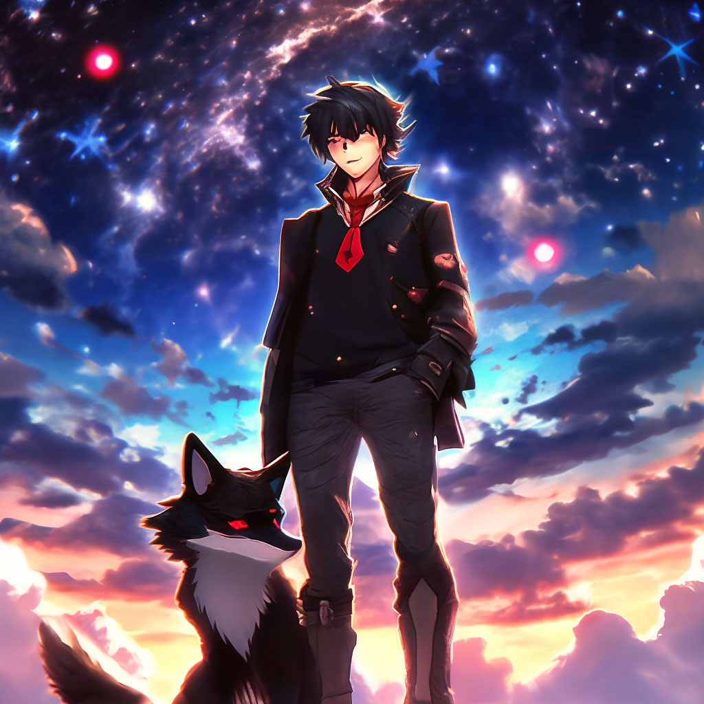 Dibujo De Chico Zorro Anime Dibujos Animados De Una Niña Y Un Zorro